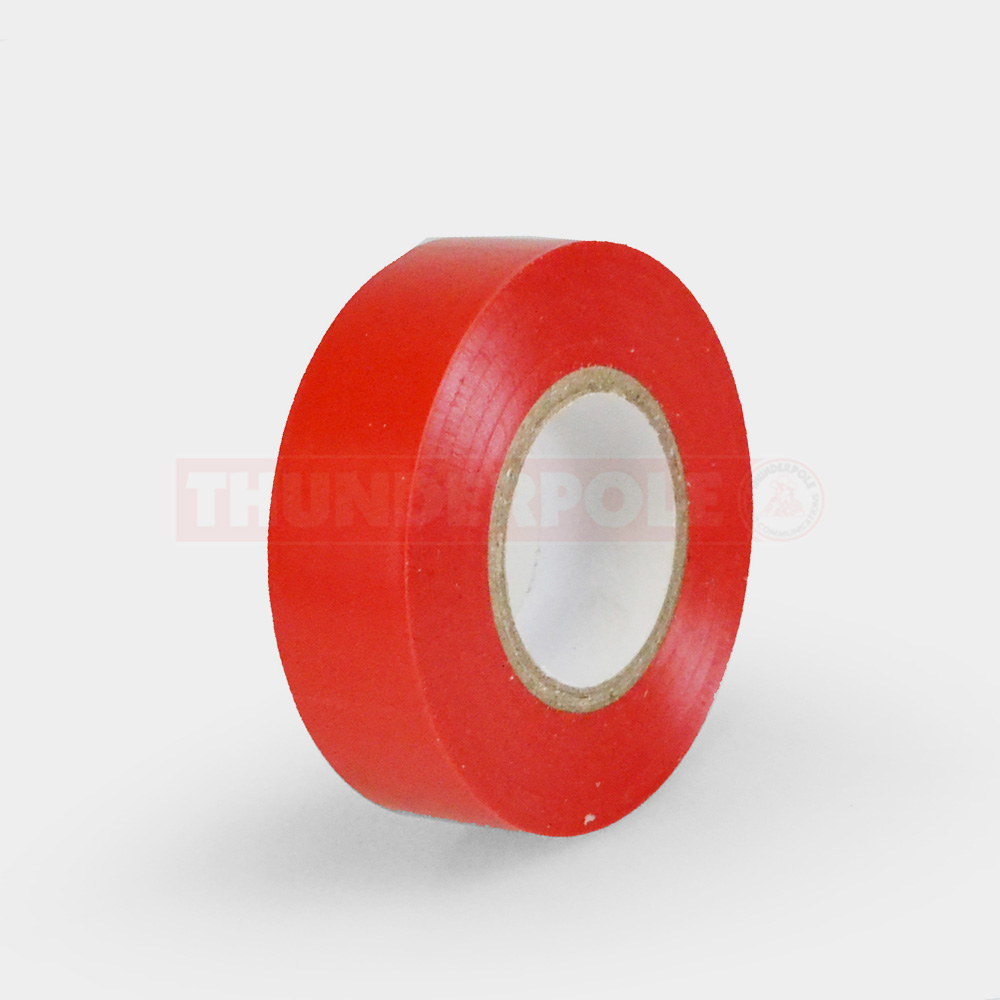Insulation Tape | PVC Electrical | 19mm x 20m | Red | THUNDERPOLE