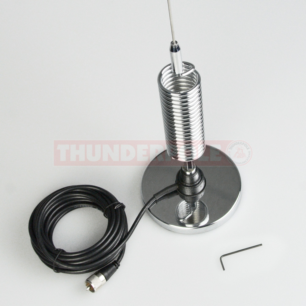 Thunderpole Mini Orbitor 5" Mag CB Kit | Chrome | THUNDERPOLE