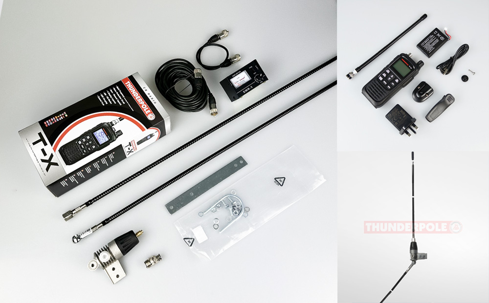 Starter Base CB Radio Pack - Thunderpole T-X | THUNDERPOLE