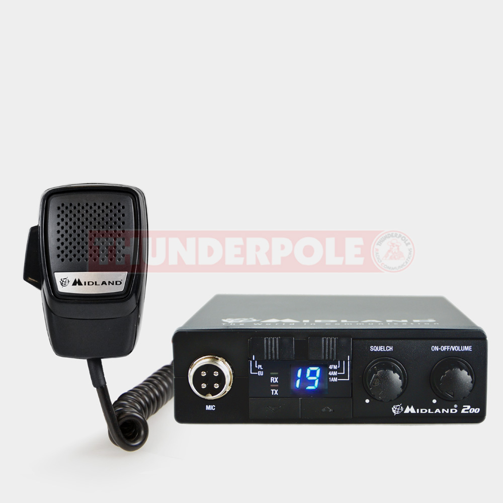 Midland 200 | Mobile CB Radio | THUNDERPOLE