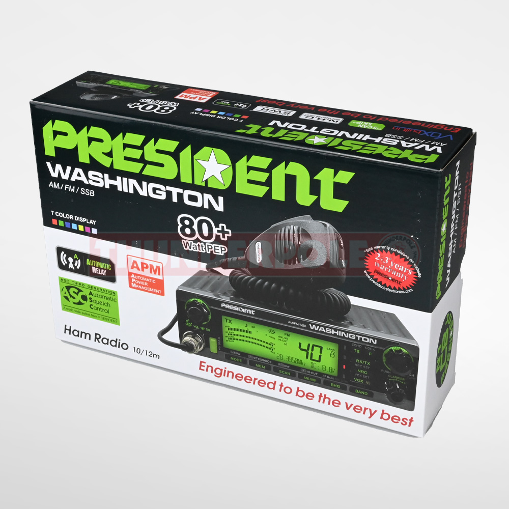 President Washington | 10m/11m/12m Radio | THUNDERPOLE