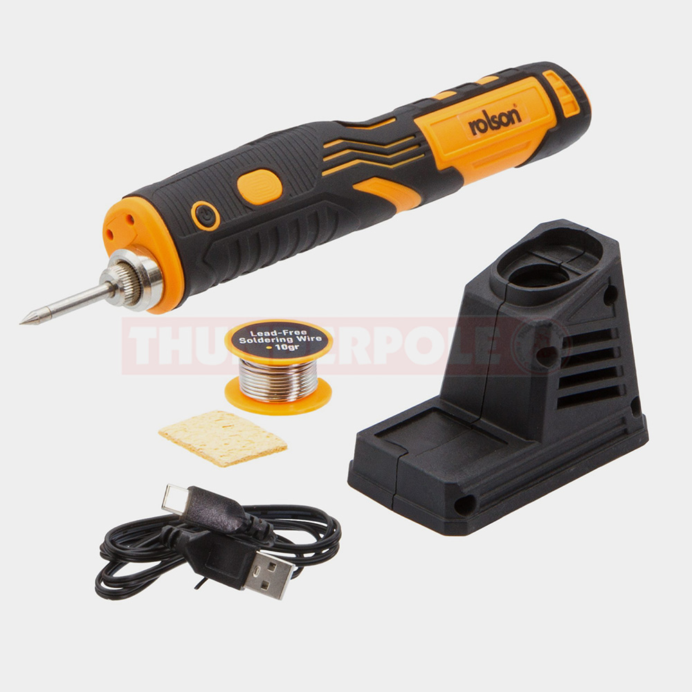 Cordless Rechargeable Soldering Iron | 8W | THUNDERPOLE